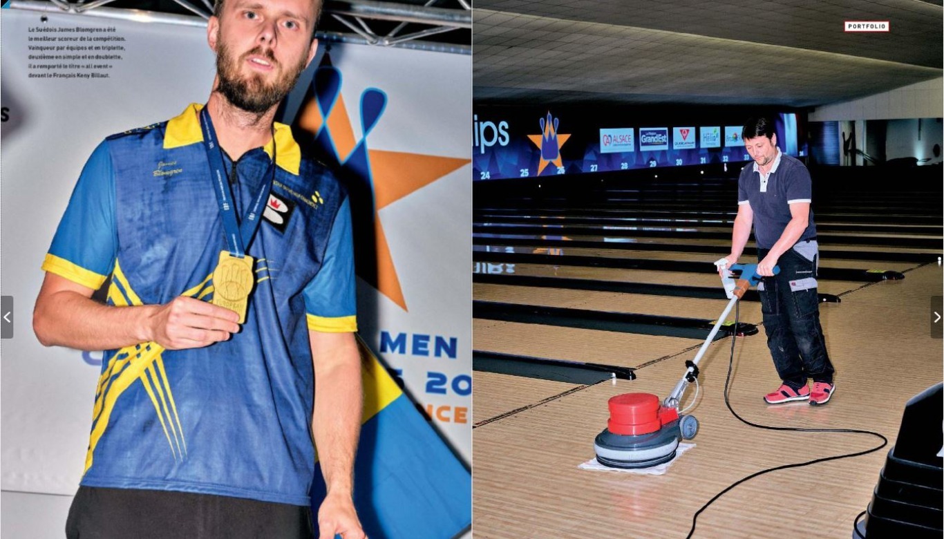 Reportage Championnats d'Europe de Bowling sur le magazine L'EQUIPE